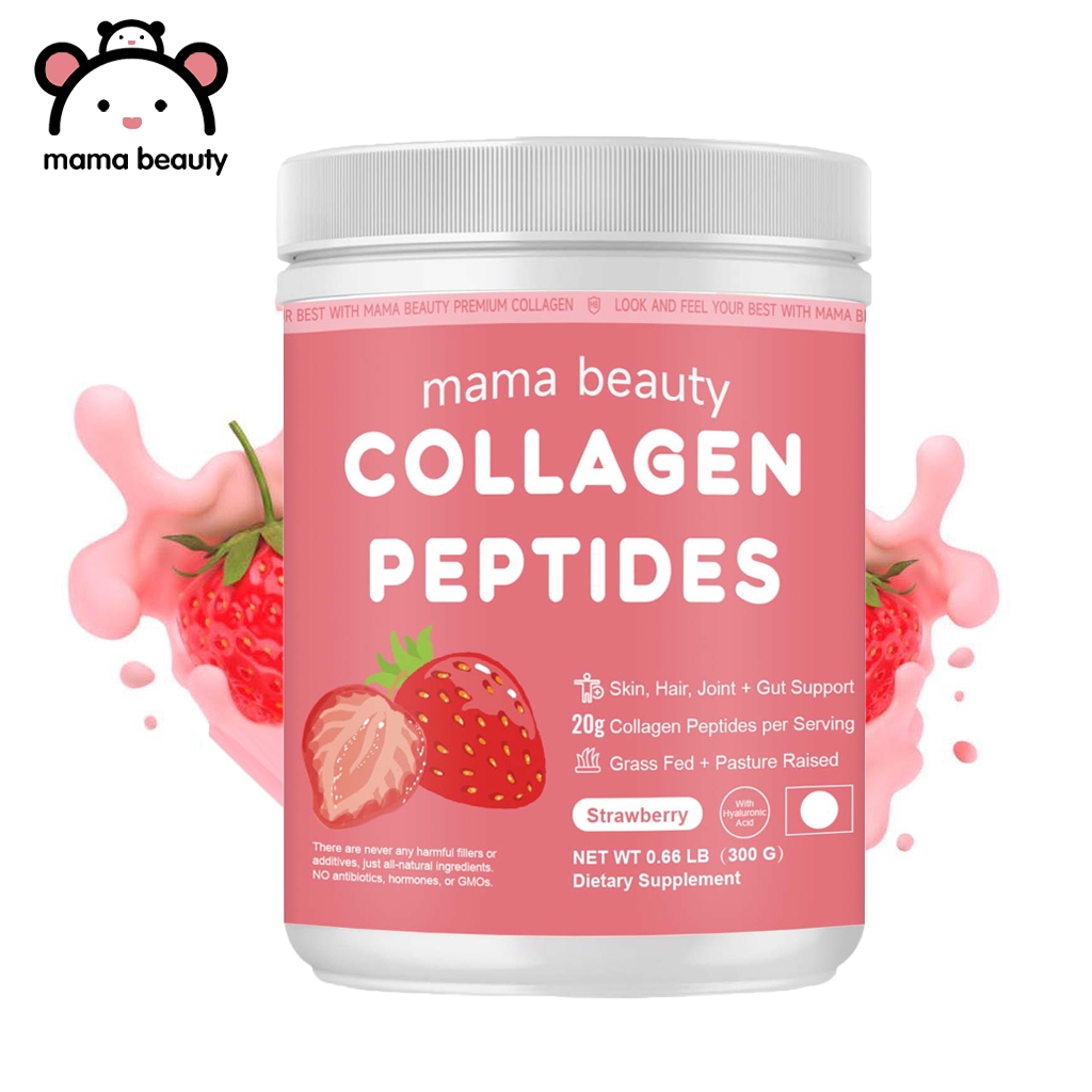 Mama Beauty Collagen Peptides Powder Grass Fed Collagen Powder for ...