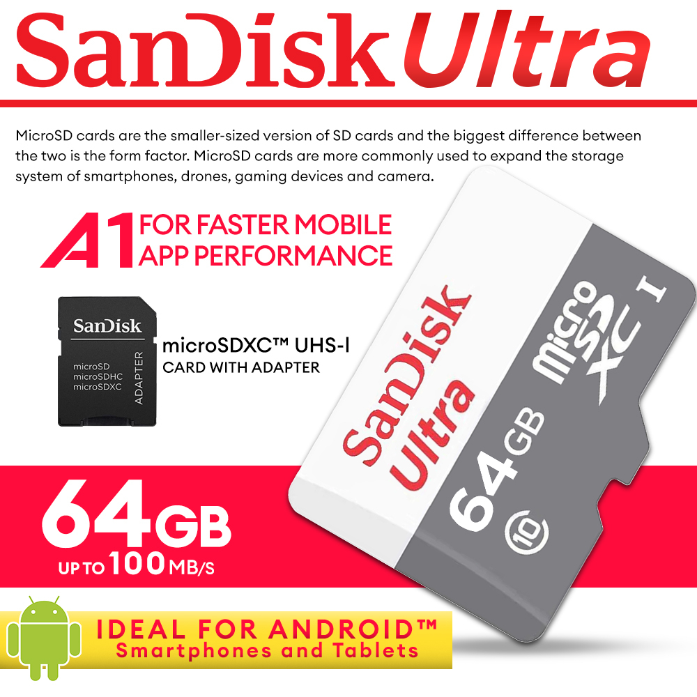 Memory Card 32GB A1 Micro TF SD Card Class 10 UHS-1 Flash Card for ...