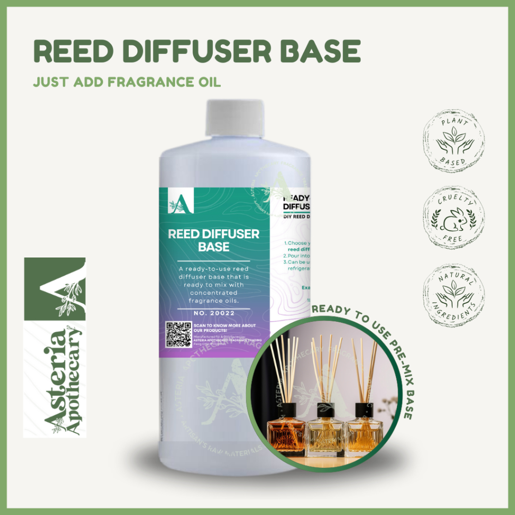 Unscented Reed Diffuser Base (Just add Fragrance Oil) - Asteria ...