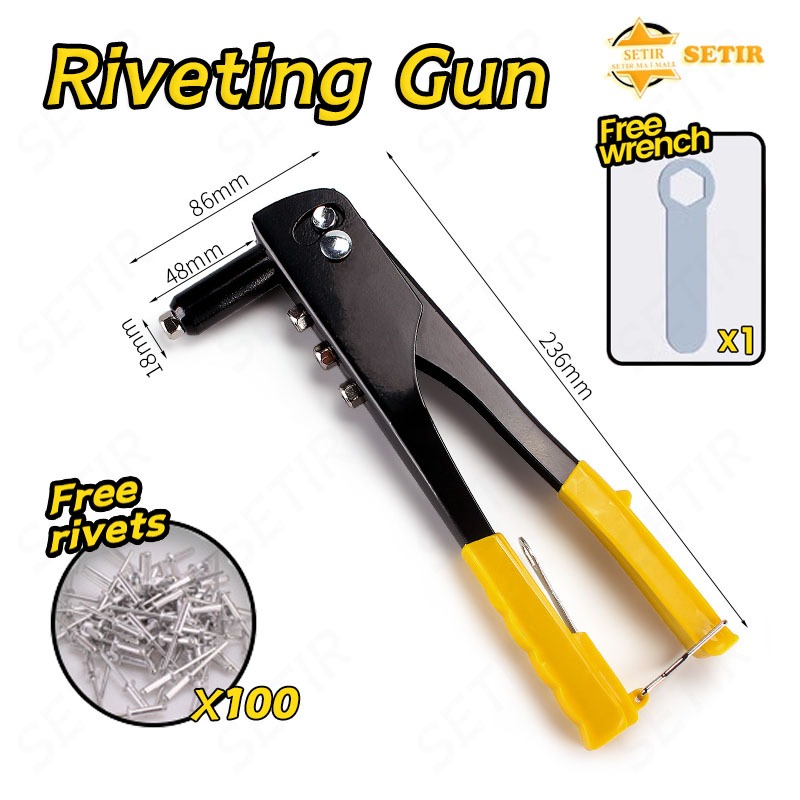 Setir Rivet Hand Riveter Heavy Duty High Quality Hand Tools Tool Carlo ...