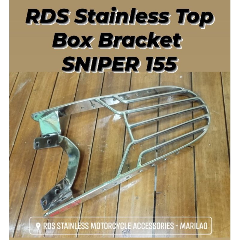 SNIPER 155 Stainless Top Box Bracket (RDS Made) | Shopee Philippines