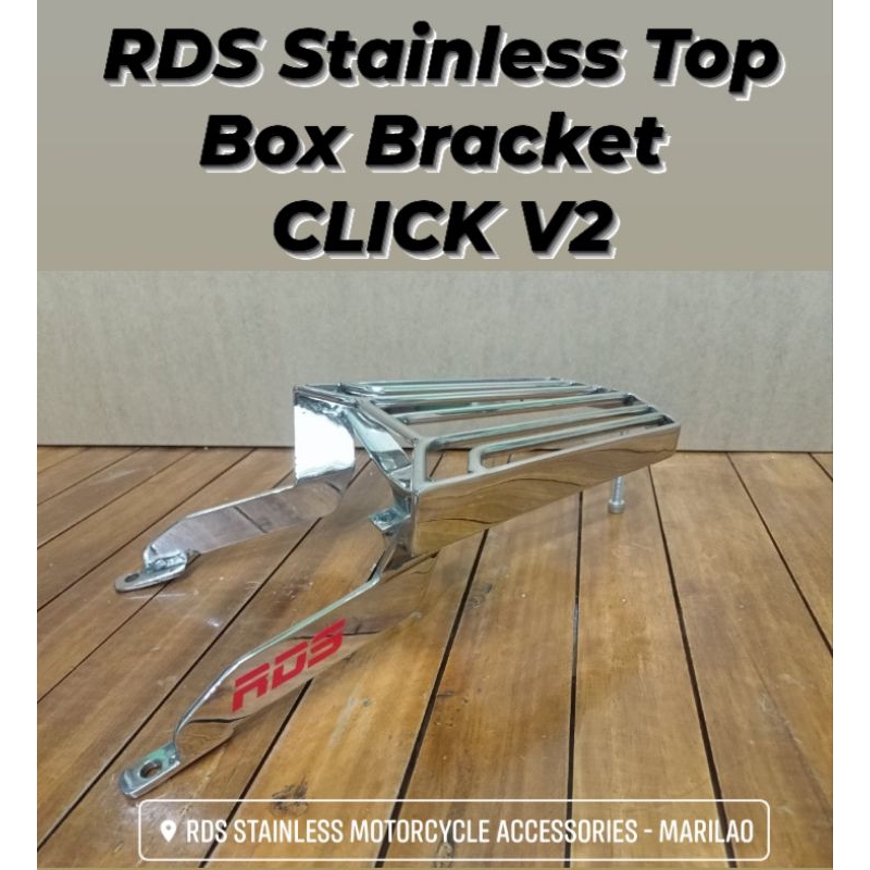 HONDA CLICK V2 Stainless Top Box Bracket (RDS Made) | Shopee Philippines