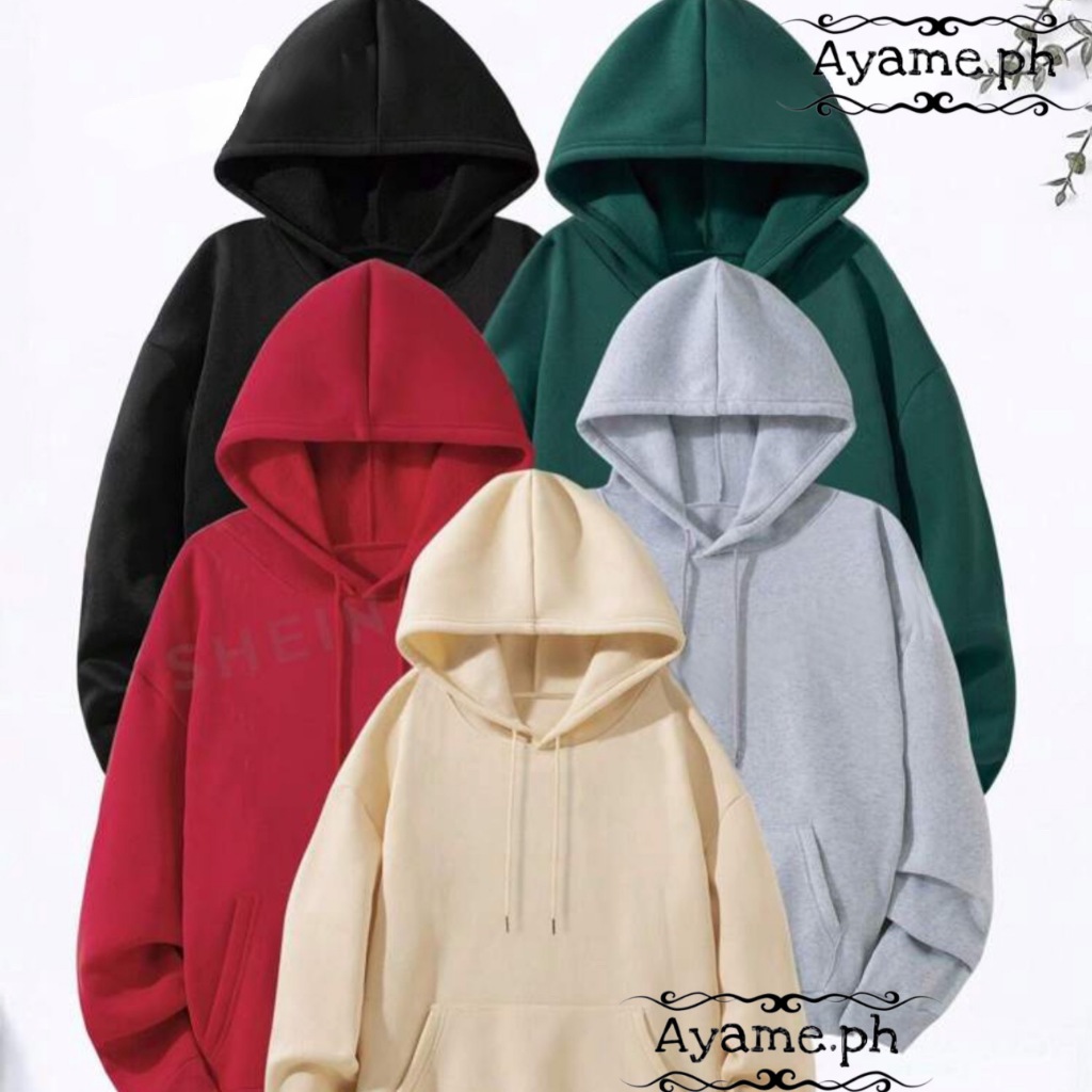 plain color HOODIE JACKET UNISEX good quality outwear fashion women men ...