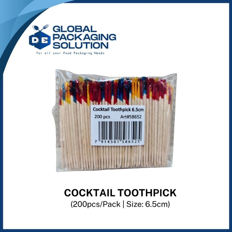 COCKTAIL TOOTHPICK 200PCS 6.5 CM | Shopee Philippines