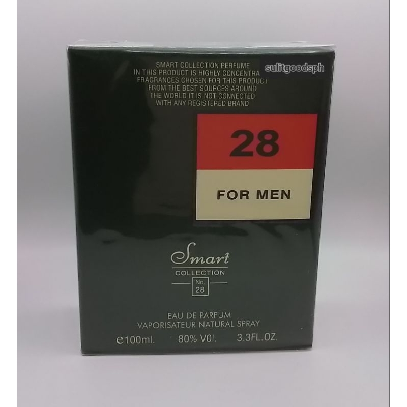 SMART COLLECTION PERFUME NO. 28 FOR MEN 100 ML EDP | Shopee Philippines