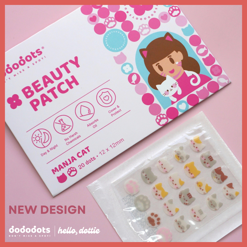 Dododots Beauty Patch | Manja Cat | 20 DOTS | Cute Cat Pimple Patches ...
