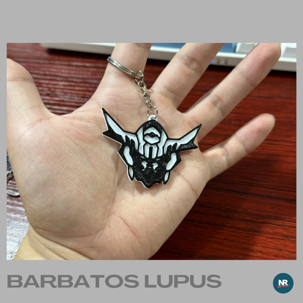 Barbatos Lupus Gundam Head Keychain 3D Printed Anime Mecha Gunpla ...