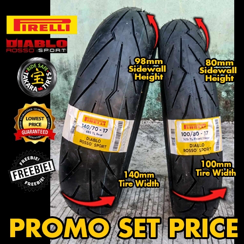 PIRELLI TIRES DIABLO ROSSO SPORTS BY 17 SET (DISCOUNTED SET PRICE ...