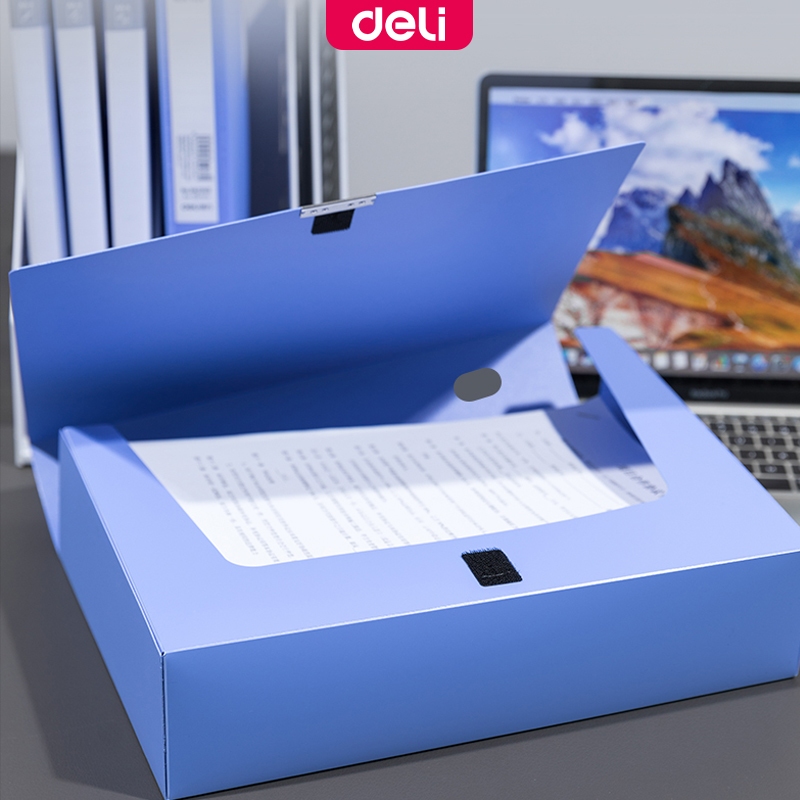 Deli A4 Large-Capacity File Data Box File Folder Box Desktop File ... Deli A4 Large-Capacity File Data Box File Folder Box Desktop File ...