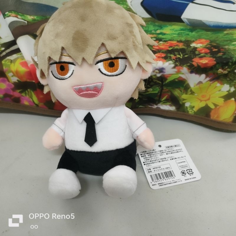 Chainsaw Man Denji Sitting Down Plush Doll Mascot 15cm tag | Shopee ...