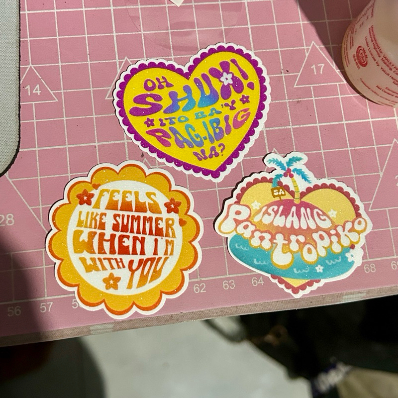 BINI Pantropiko Salamin Talaarawan Glittery Glossy Vinyl Sticker Set ...