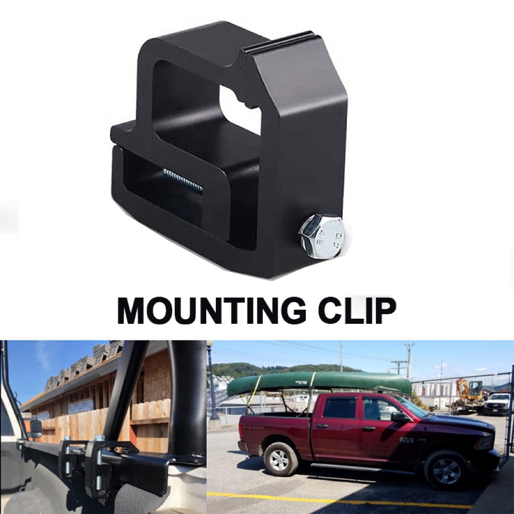 Black Heavy Duty Mounting Clip Truck Roof Camping Mounting Clip Shell ...