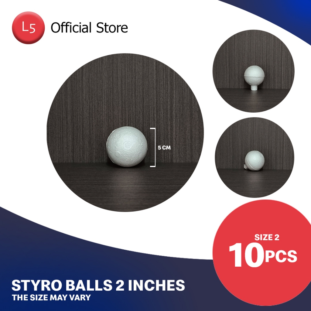 Styro Balls Size 2" 2.5" (Sold by 10s) | Shopee Philippines