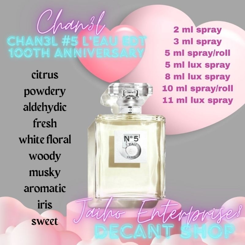 Decant/Takal Authentic Perfume Chane L No. 5 L'Eau EDT Ask for the Moon ...