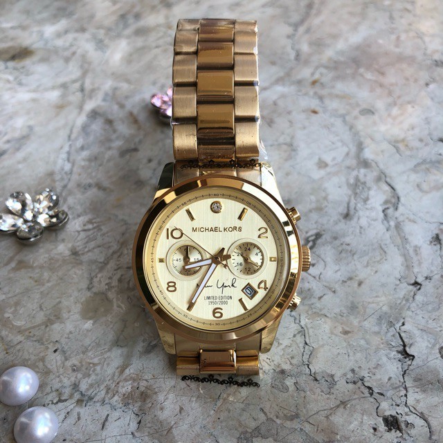 pawnable mk watch series gold newyork signature authentic quality ...