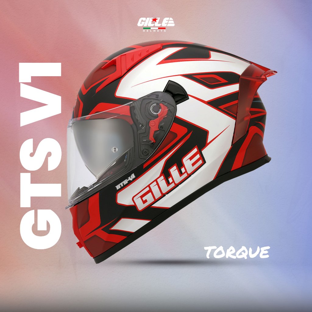 Gille Helmet 135 GTS V1 TORQUE Motorcycle Helmet Full Face Dual Visor ...