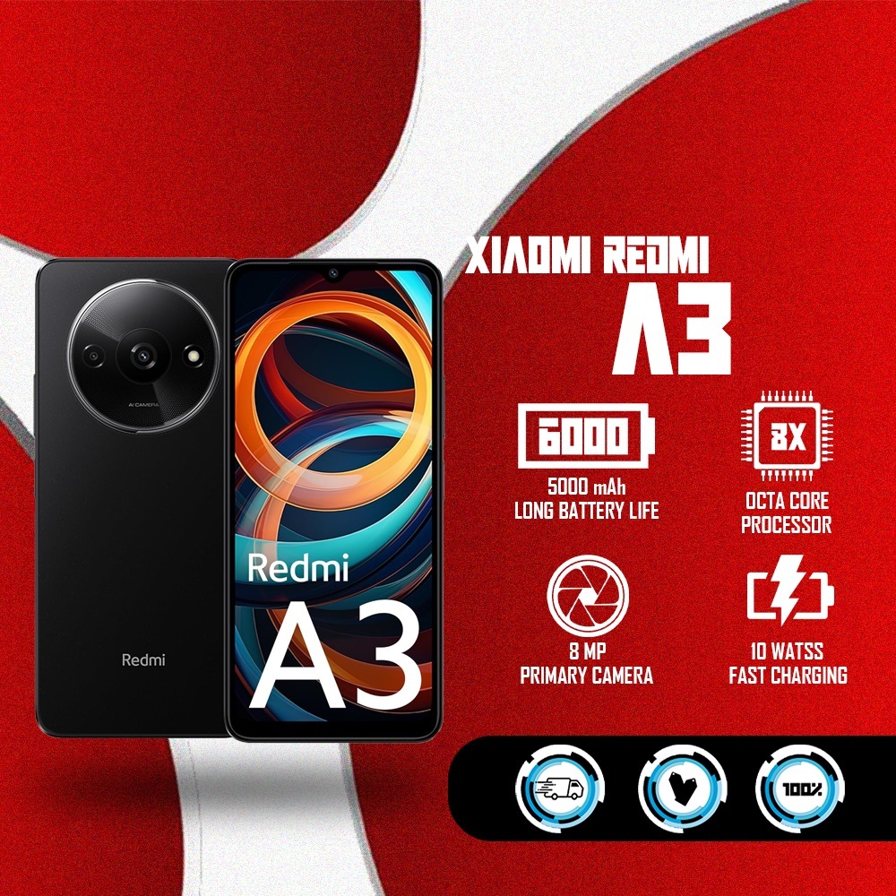 Xiaomi Redmi A3 | 4GB RAM | 128GB ROM | 6.71"HD Waterdrop Fullscreen | 5000mAh | Shopee Philippines