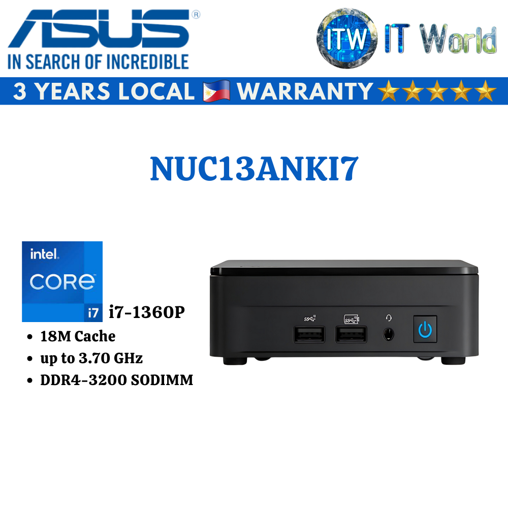 ASUS NUC 13 PRO NUC13ANKI7 Slim Barebone System | Shopee Philippines