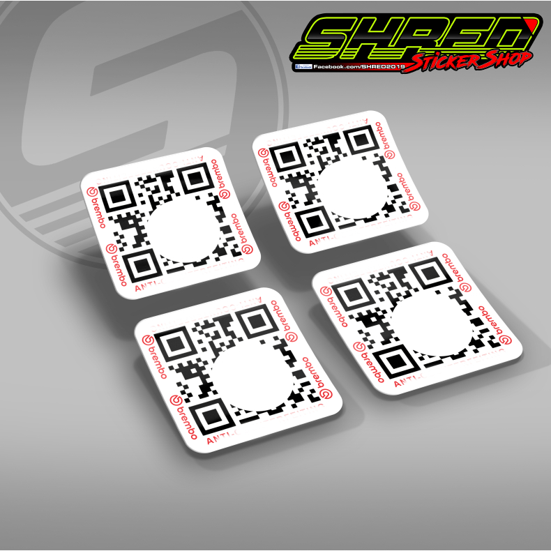 BREMBO QR CODE Sticker (4pcs) | Shopee Philippines