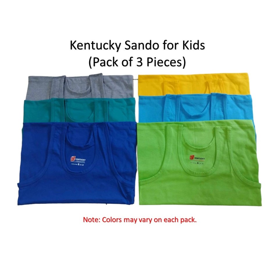 Kentucky Colored Sando for Kids (Pack of 3 Pieces) | Shopee Philippines