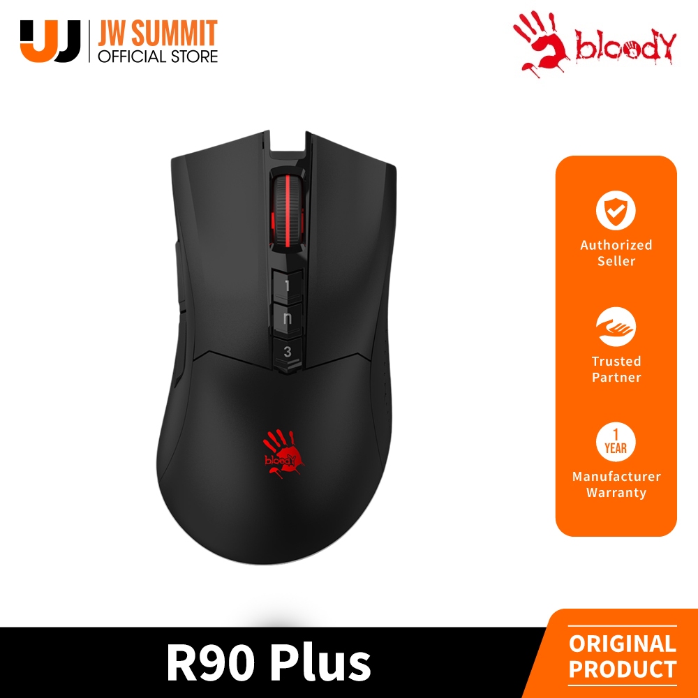 Bloody A4Tech R90 Plus 5000 CPI 8 Programmable Buttons 2.4Ghz Wireless ...