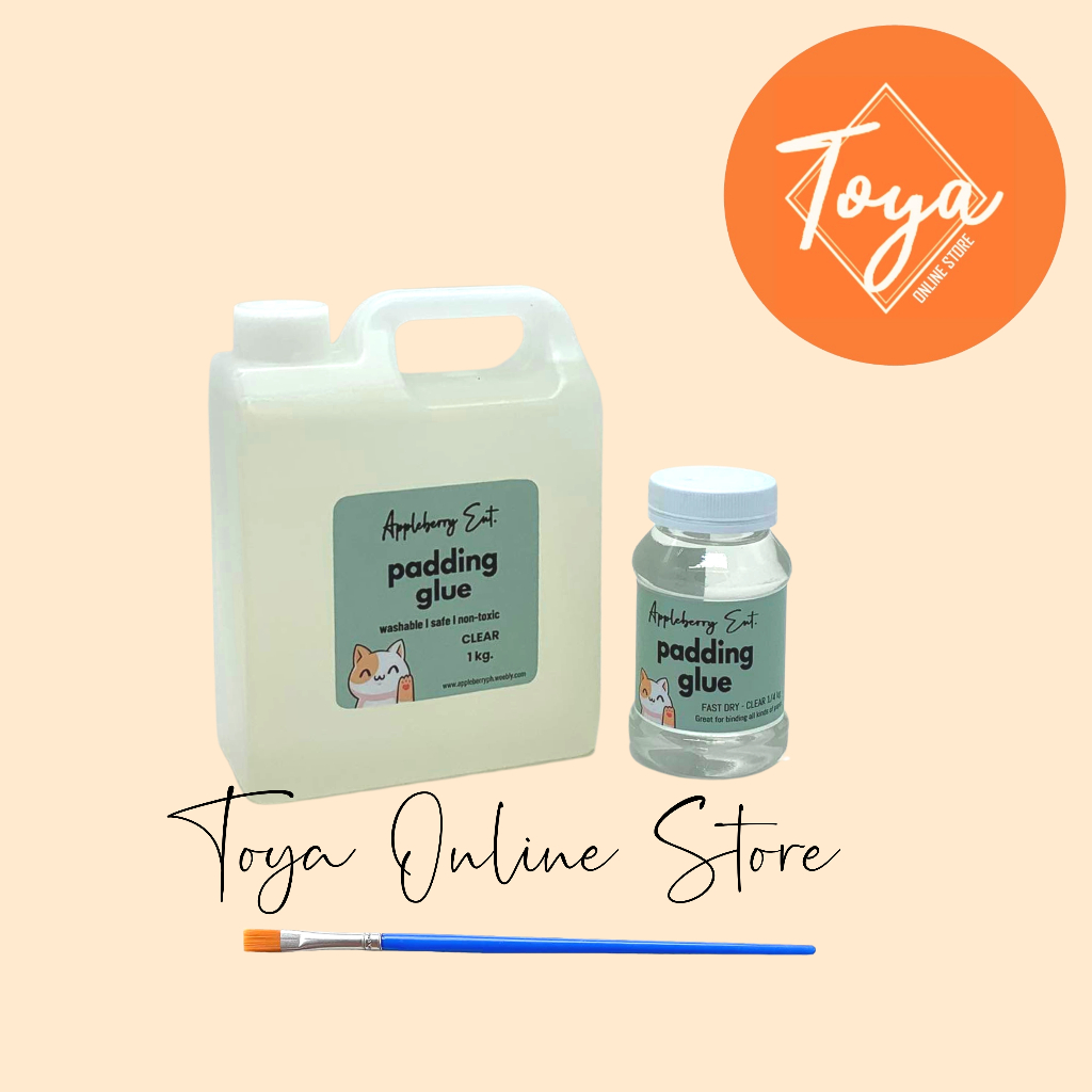 Padding Glue CLEAR ( for DIY Notepad ) FREE BRUSH | Shopee Philippines