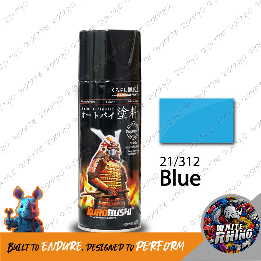 SAMURAI SPRAY PAINT 21/312 BLUE (BUBBLE GUM BLUE) 400ML | Shopee ...
