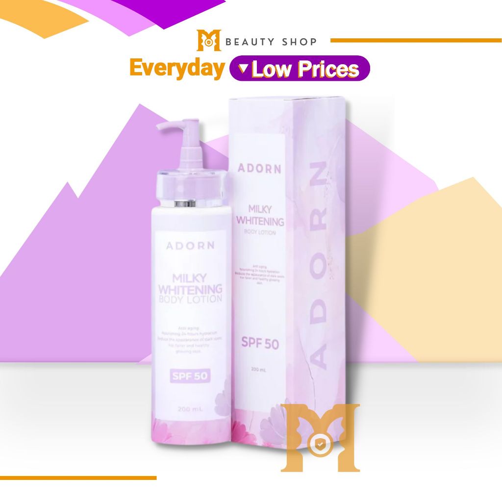 Adorn Milky Whitening Body Lotion with SPF 50 by Camille Trinidad ...