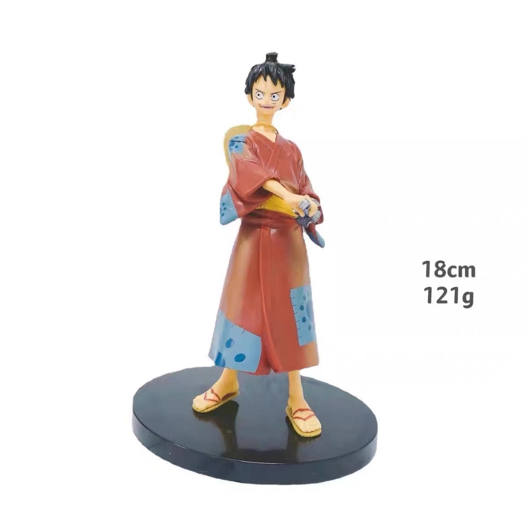 20 Style 9-19cm One Piece Anime Figure Kimono Luffy Sanji Nami Robin ...