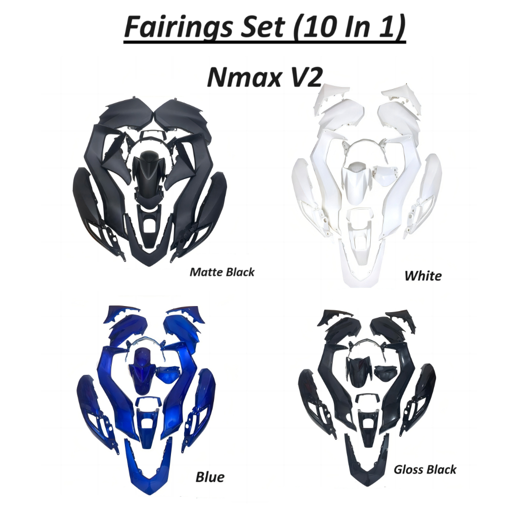 Fairings Set (10 in 1) - Yamaha Nmax V2 | Shopee Philippines