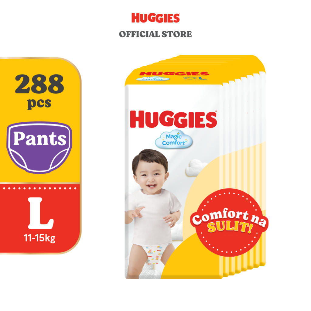Huggies Magic Comfort Jumbo Large - 36 pcs x 8 packs (288 pcs) | Shopee ...