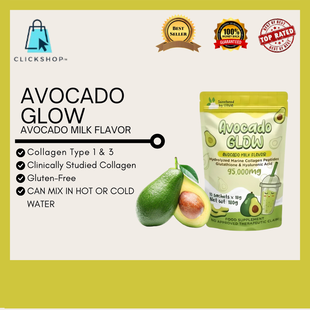 ORIGINAL Avocado Glow Collagen drink and Glutathione Drink | Avocado ...