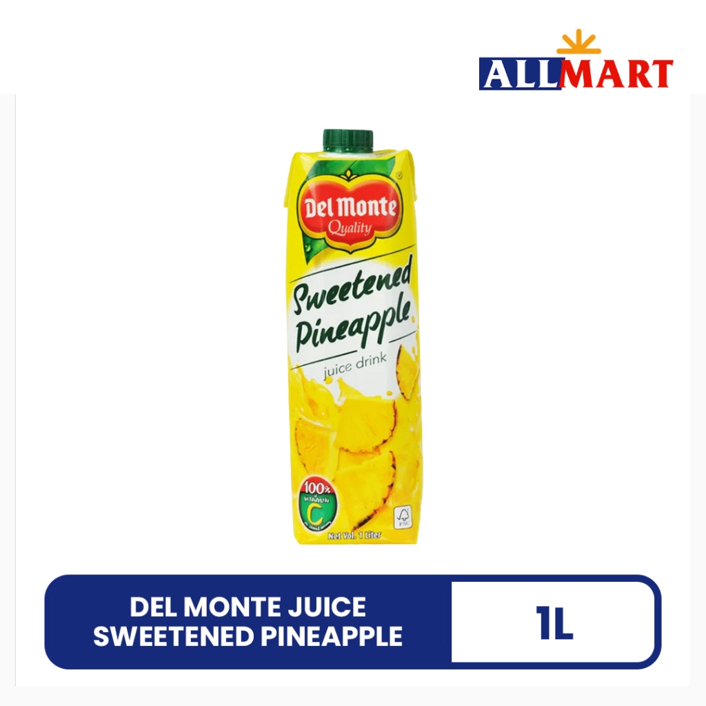 Del Monte Juice Sweetened Pineapple 1L | Shopee Philippines