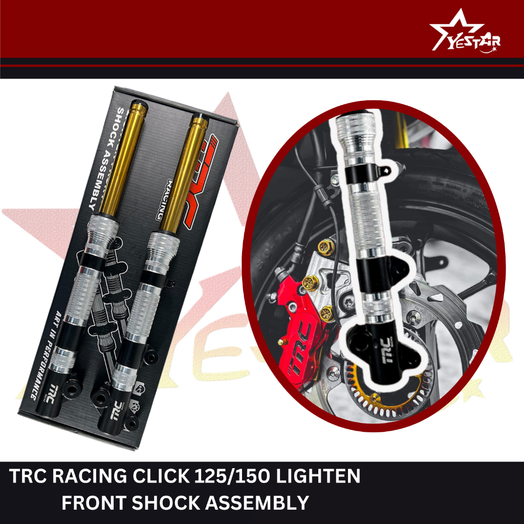 Yestar TRC Lighten Front Shock Assembly for CLICK 125/150 Made in Thailand #0026-003 | Shopee ...