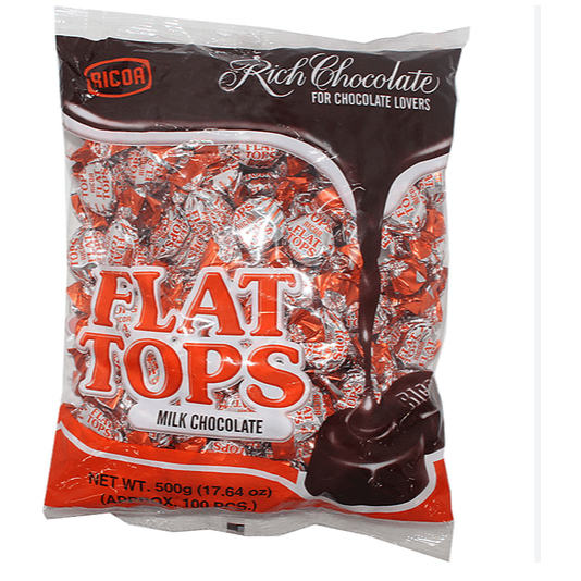 Ricoa Flat Tops milk chocolate 500g 100pcs | Shopee Philippines