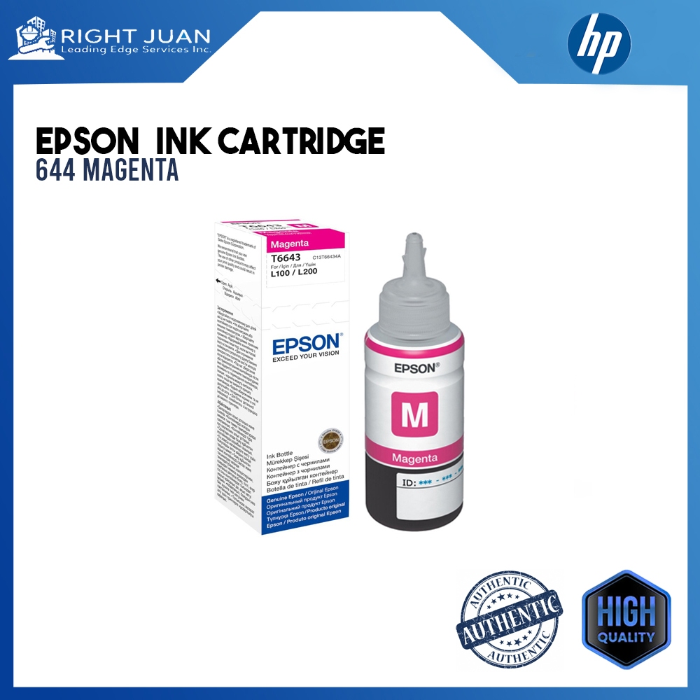 RIGHT JUAN | ORIGINAL EPSON INK 644 BOTTLE MAGENTA C13T664300 | Shopee ...