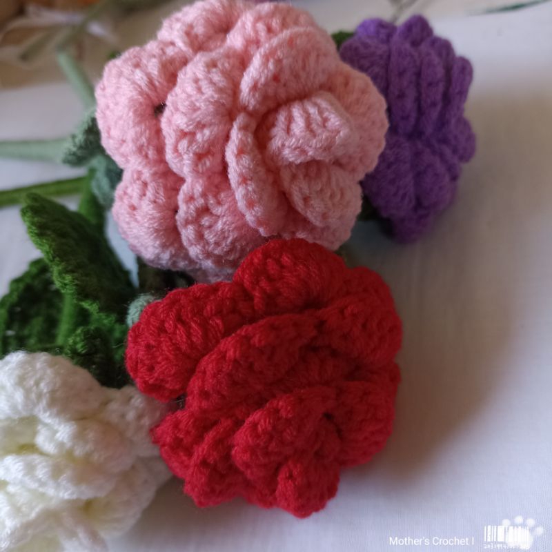 Rose - Individually Wrapped ° .*｡• | handmade (crochet!) | Shopee ...