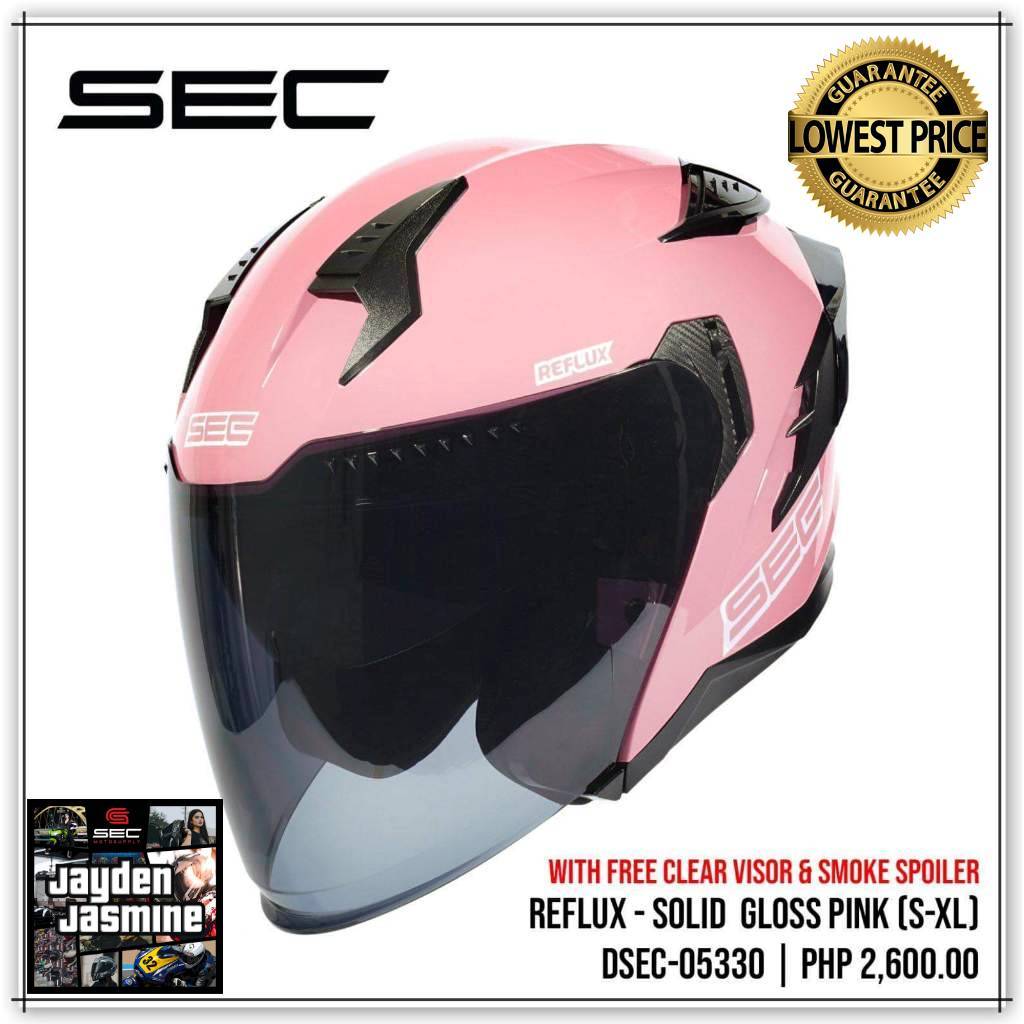Sec brand 2023 reflux half face helmet | Shopee Philippines
