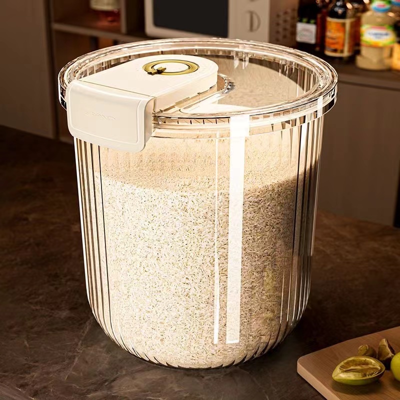 10KG Rice Dispenser and Storage with measuring cup sealed grain ...