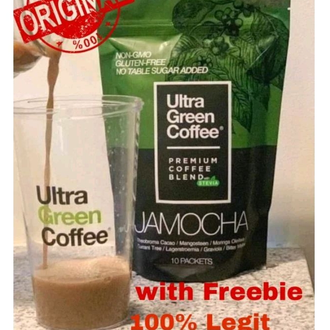100% ORIGINAL ULTRA GREEN COFFEE JAMOCHA(10 PACKETS) | Shopee Philippines