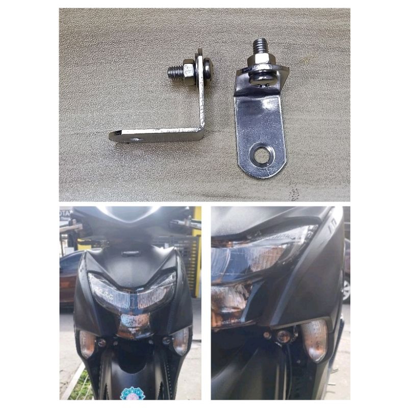 Mio Gear Bracket for Mini driving light Stainless w/ Bolt&nuts | Shopee ...