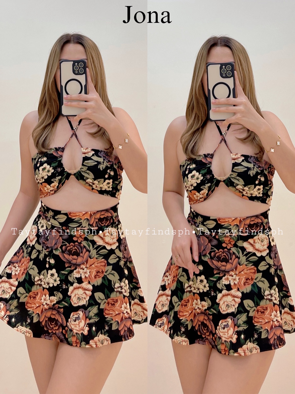 JONA SUMMER TWO PIECE SWIMSUIT TUBE STRING AND SKIRT | taytayfindsph | Shopee Philippines