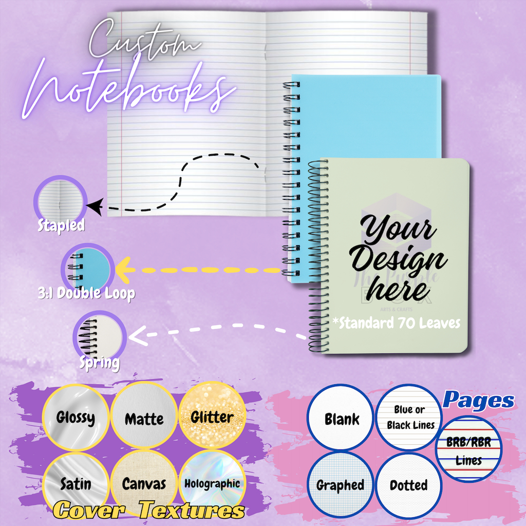 SPRING PAPERBACK Personalized Customized Notebooks A4 A5 A6 | Shopee ...