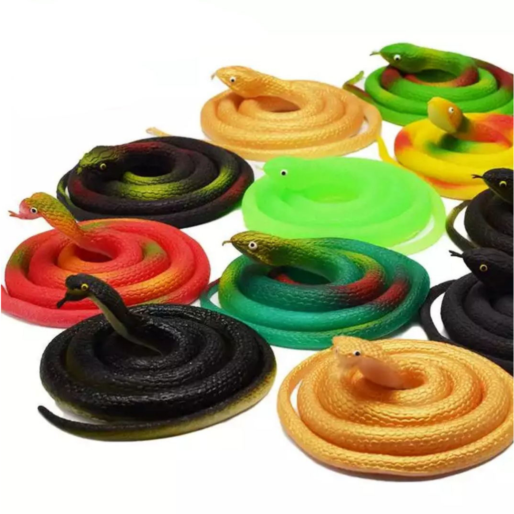 Fake Snake Toy Prank Toys Flexible Lifelike Snake Simulation Rubber ...