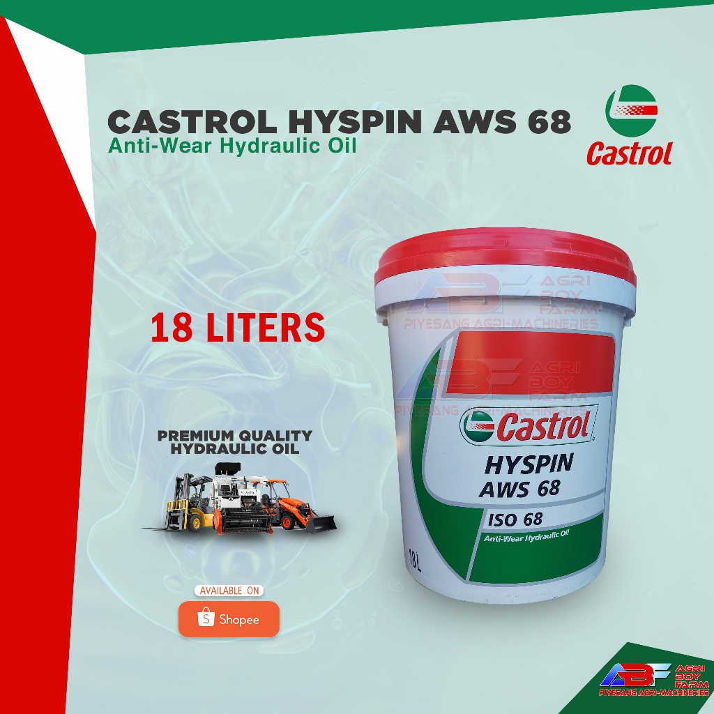 Hydraulic Oil Hyspin AWS-68 / ISO-68 18L By Castrol | Shopee Philippines