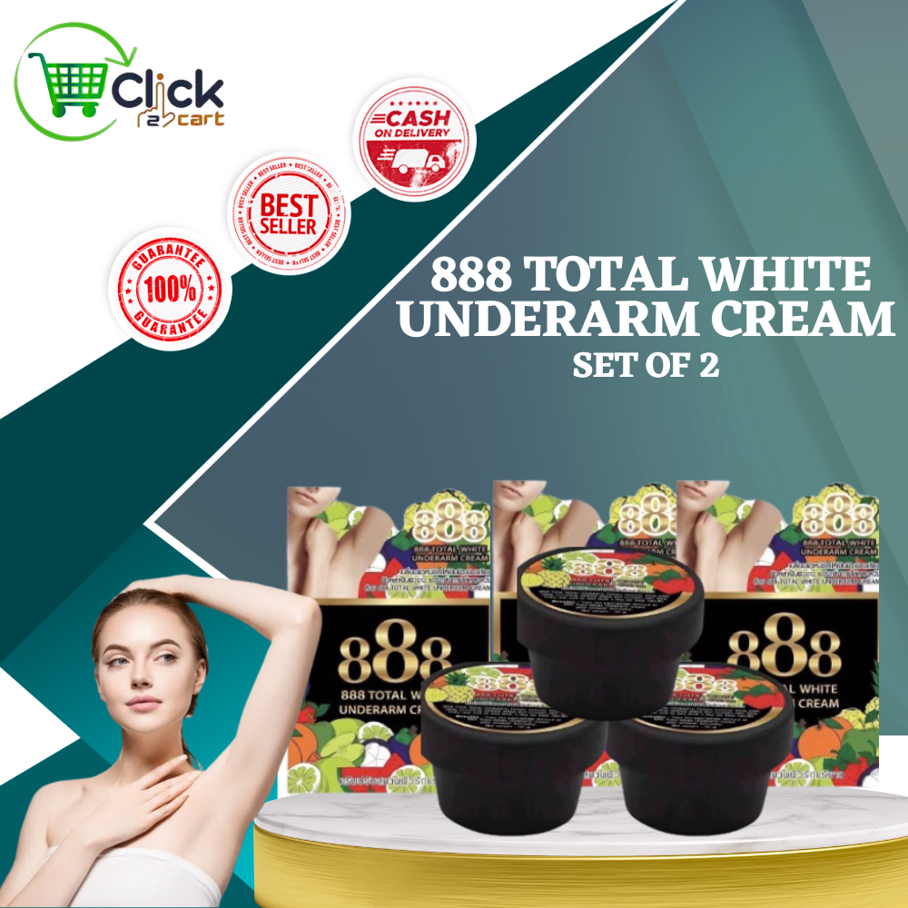SET 3 Original 888 Total White Underarm Whitening Cream Intense ...