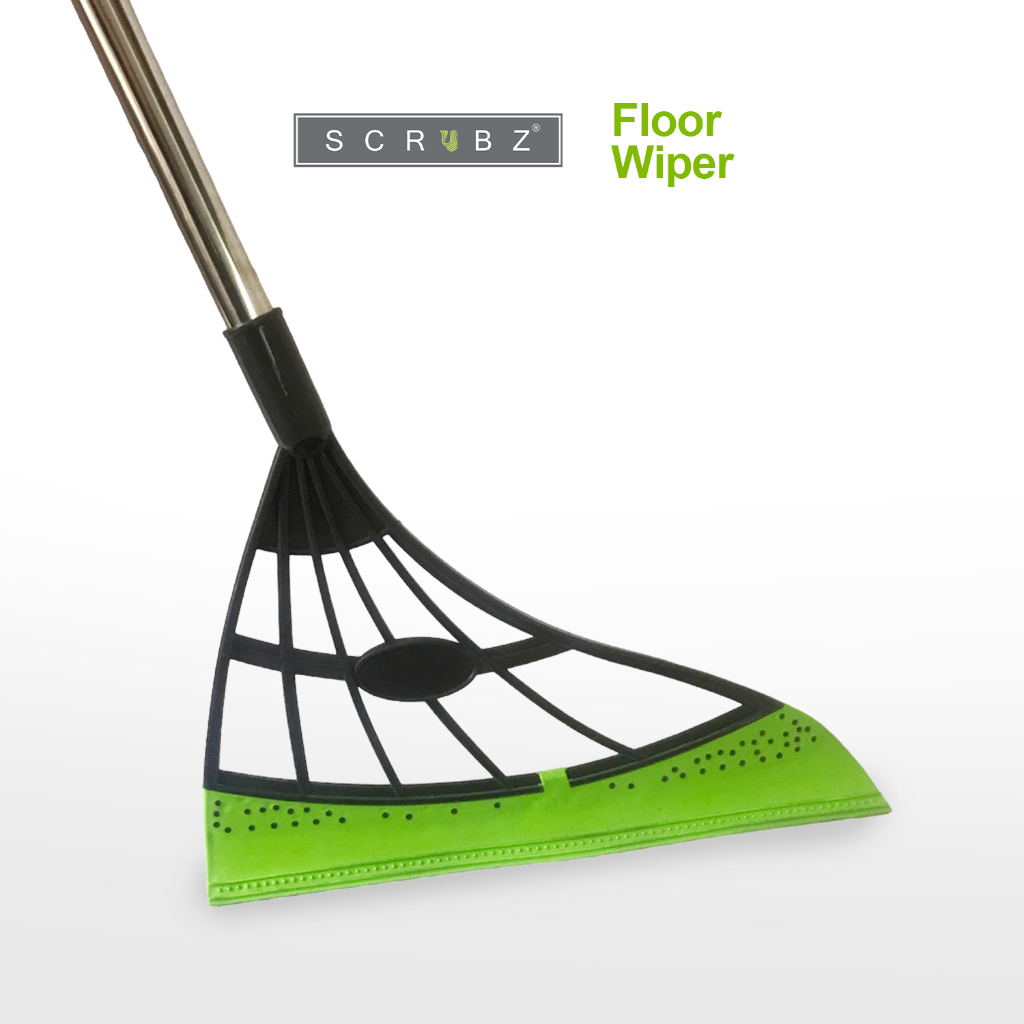 SCRUBZ Premium Floor Wiper, Rubber Blade/Foam Floor Sweeper, Magic ...