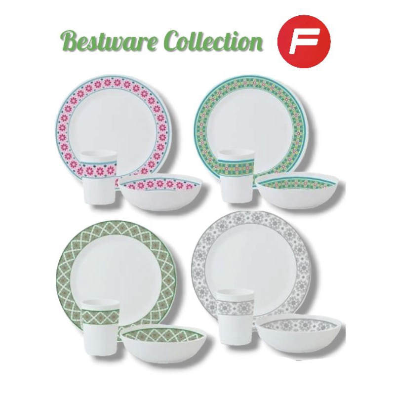 Bestware Dinnerware Set/Plates,Tumbler,Bowl | Shopee Philippines