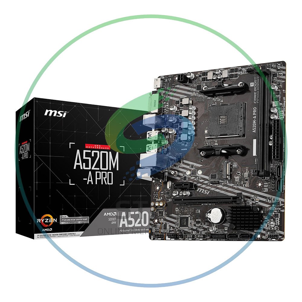 STEQ MSI AMD A520M-A PRO MATX | DDR4 Motherboard (Socket AM4 Supported ...