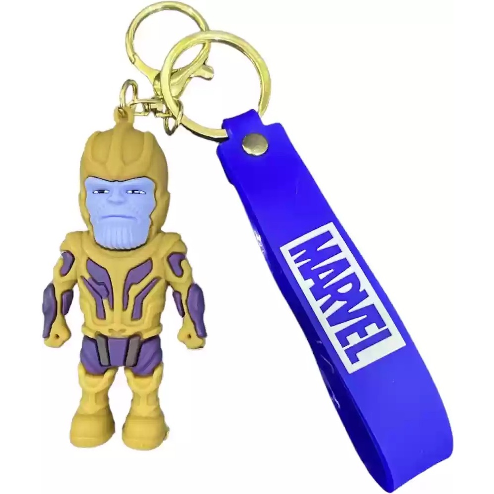 MARVEL SILICONE KEYCHAINS(Iron Man, Thor, Hulk, Captain America, Black ...